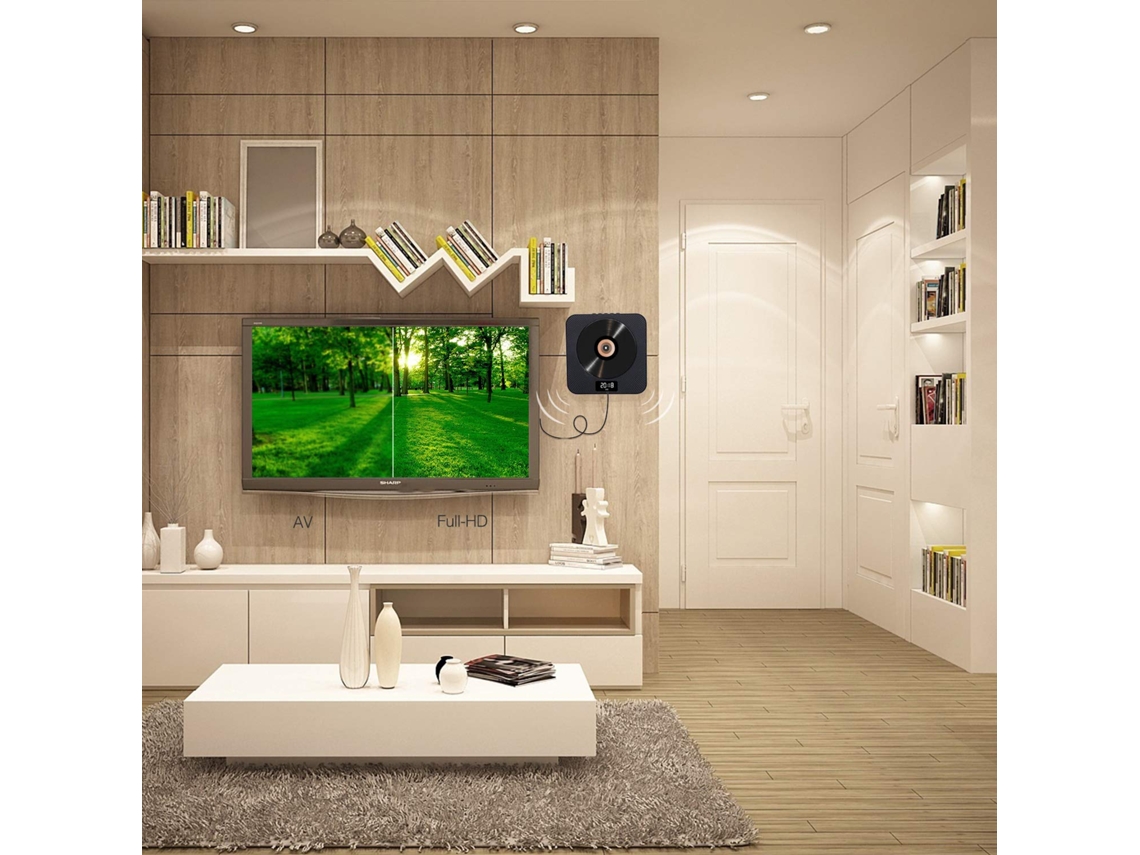 Montagem na Parede Hdmi Vedio Bluetooth Cd Dvd e Music Player Coluna ...