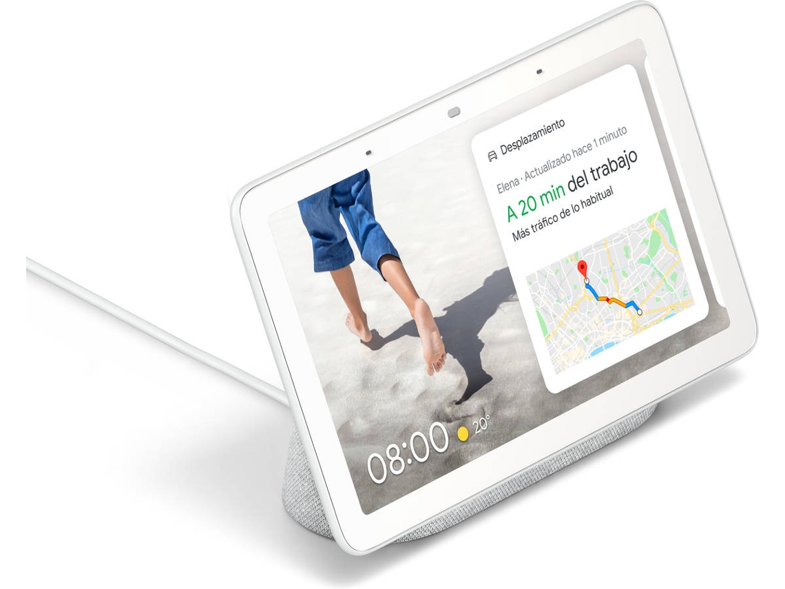 Assistente Virtual GOOGLE Nest Hub (Google Assistant - Branco) | Worten.pt