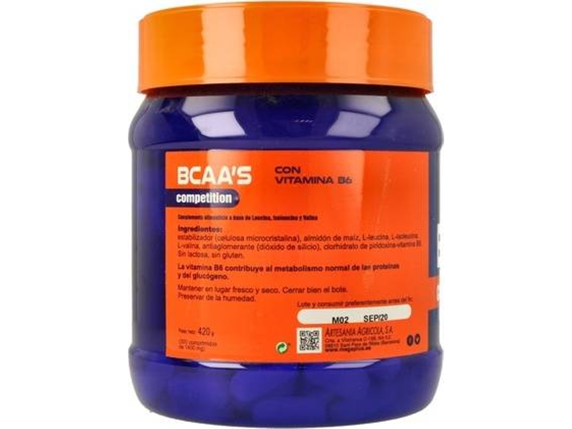 Suplemento Alimentar MEGA PLUS Bcaa'S Competition Comprimidos (300 comprimidos) | Worten.pt