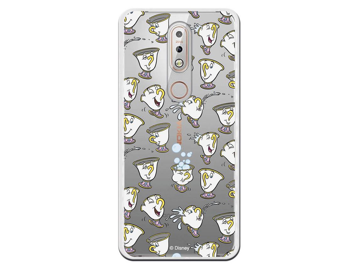 Capa Oficial Disney Chip Potts Silhuetas Transparente para Nokia 7.1 ...
