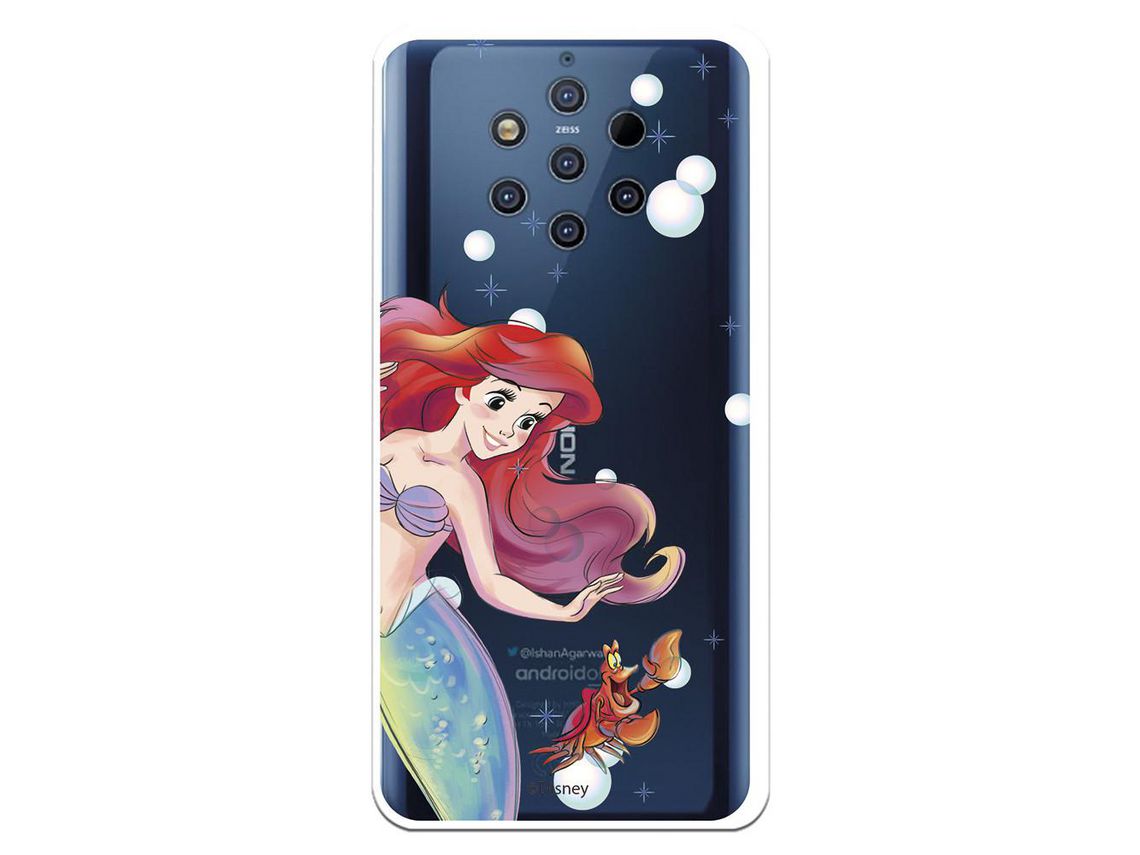 Capa para Nokia 9 Oficial da Disney Ariel e Sebastião Borbulhas | Worten.pt