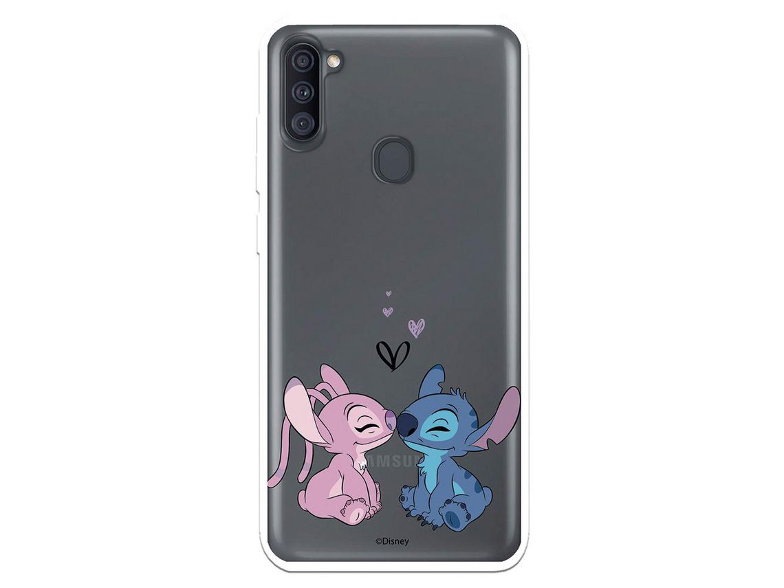 Capa para Samsung Galaxy A11 Oficial da Disney Angel & Stitch Beijo ...
