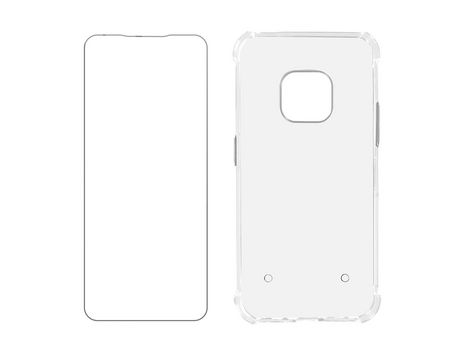 Pack de protecção Nokia XR20 capa macia e vidro temperado Transparente ...
