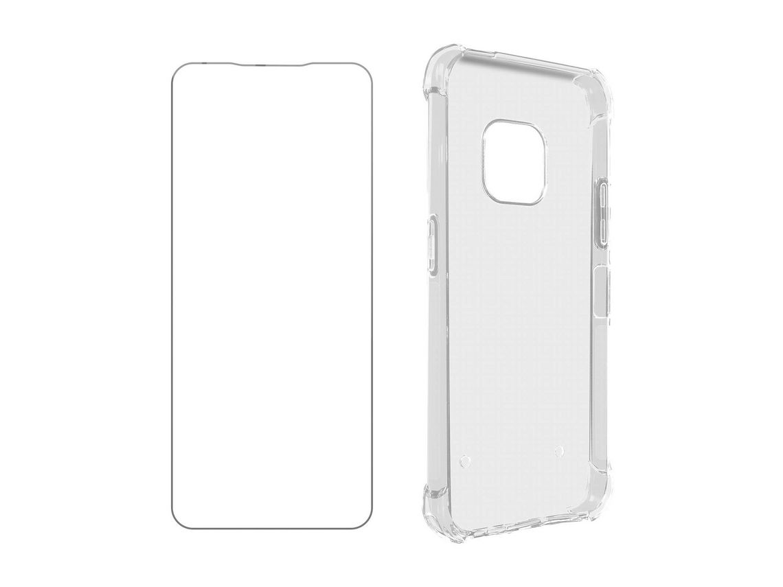 Pack de protecção Nokia XR20 capa macia e vidro temperado Transparente ...