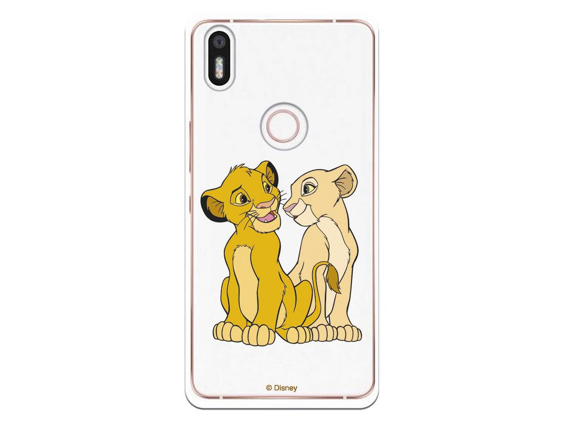 Capa Oficial Disney Simba e Nala Transparente para Bq Aquaris X5 Plus ...
