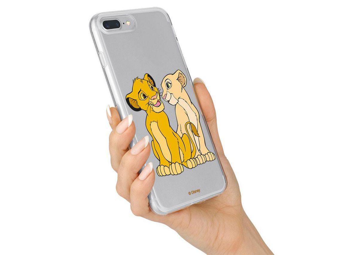 Capa Oficial Disney Simba e Nala Transparente para Bq Aquaris V Plus ...