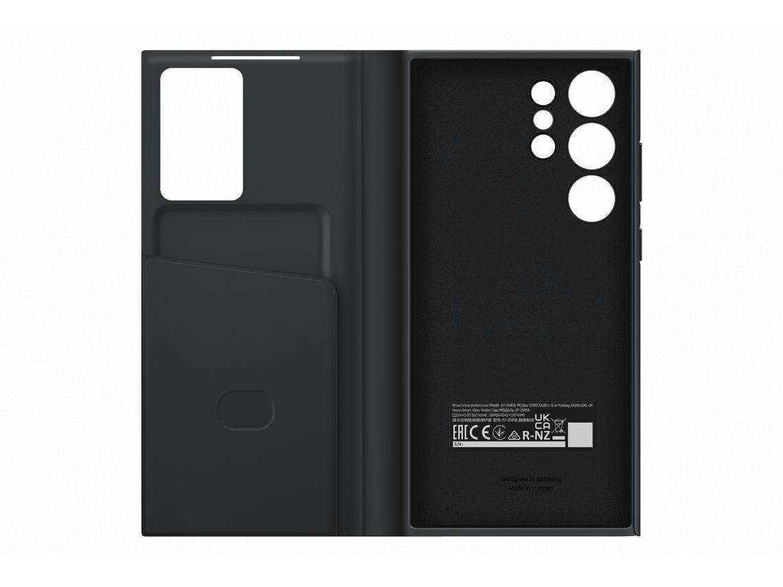 Capa SAMSUNG Galaxy S23 Clear View Ultra Preto | Worten.pt