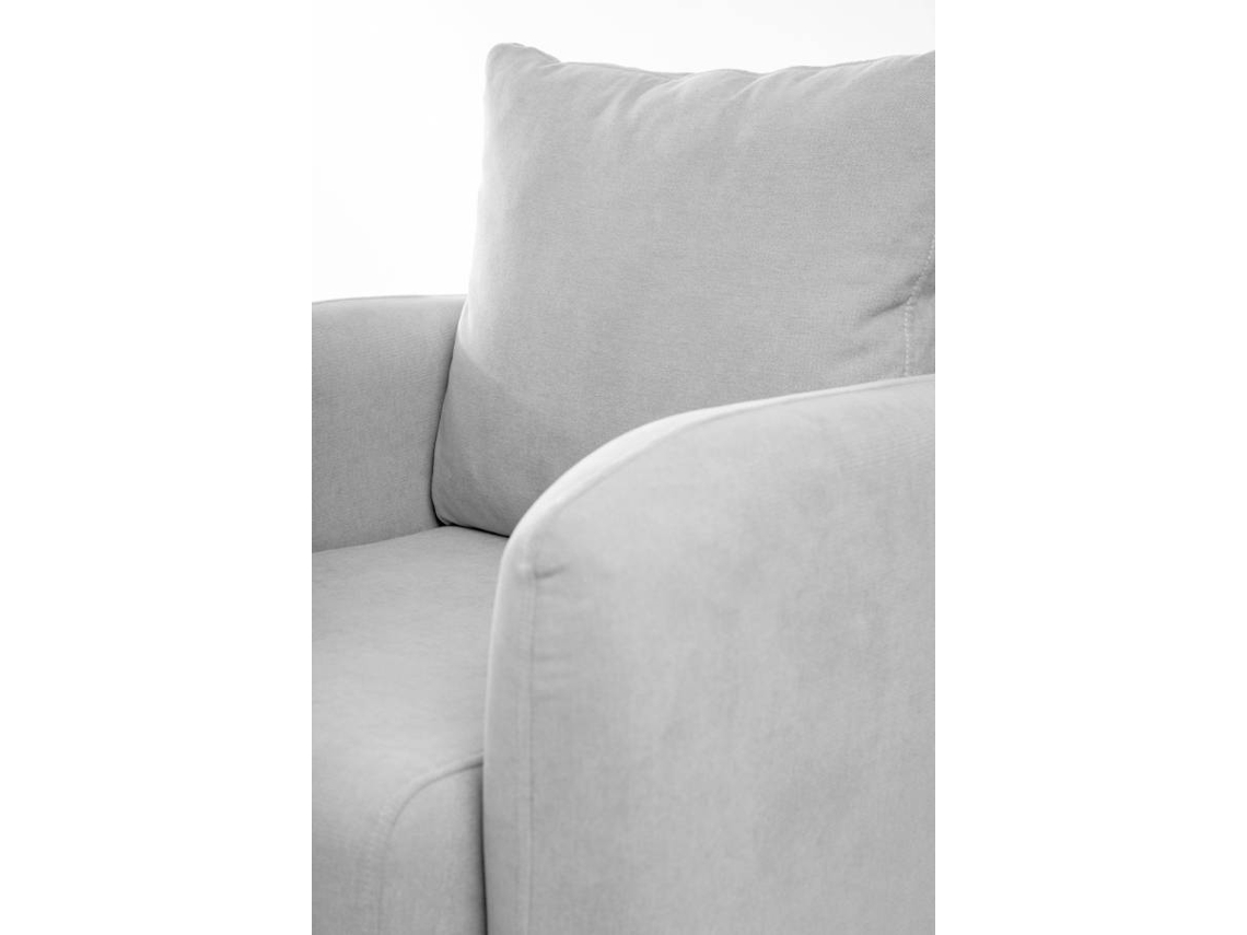 Poltrona Nórdica SUEÑOSZZZ Cíes (Cinzento Prata - Madeira e Tecido - 82x76x70 cm) | Worten.pt