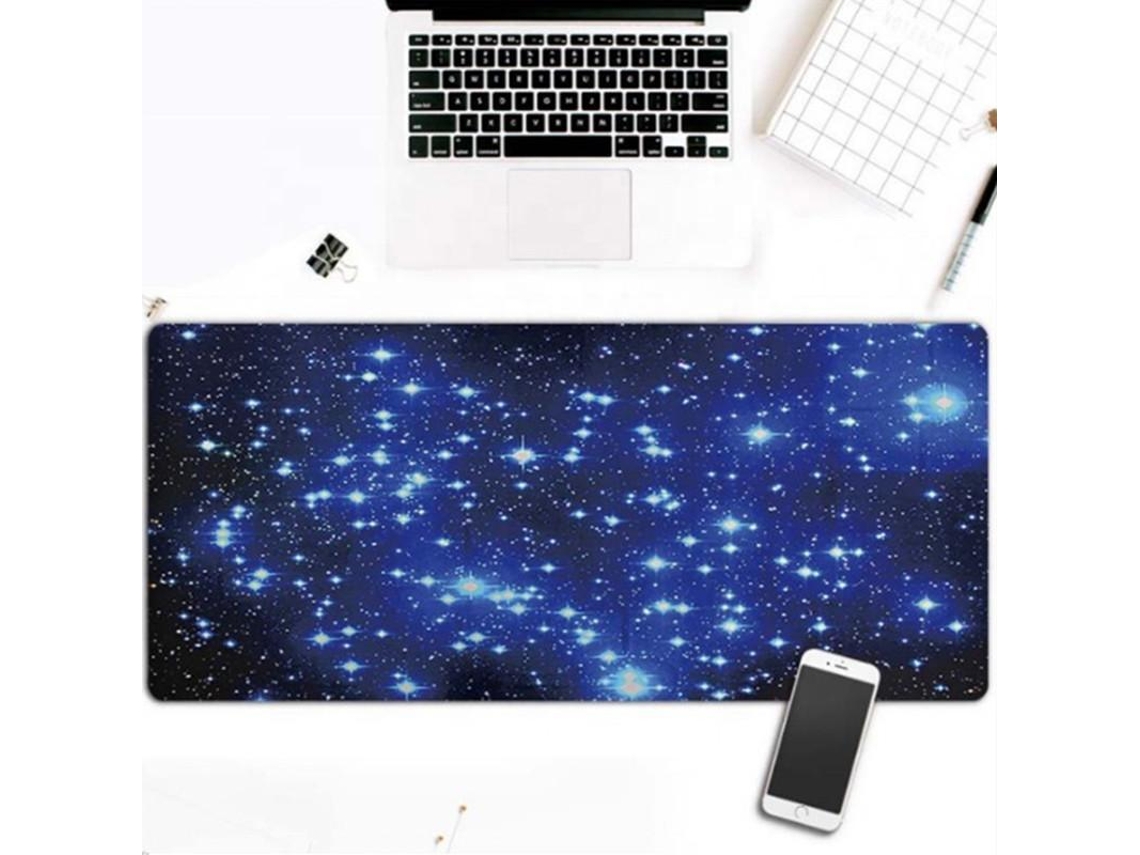 Mouse Pad Grande com Padrão de Céu Estrelado INF (Preto - Azul 30X80 cm ...