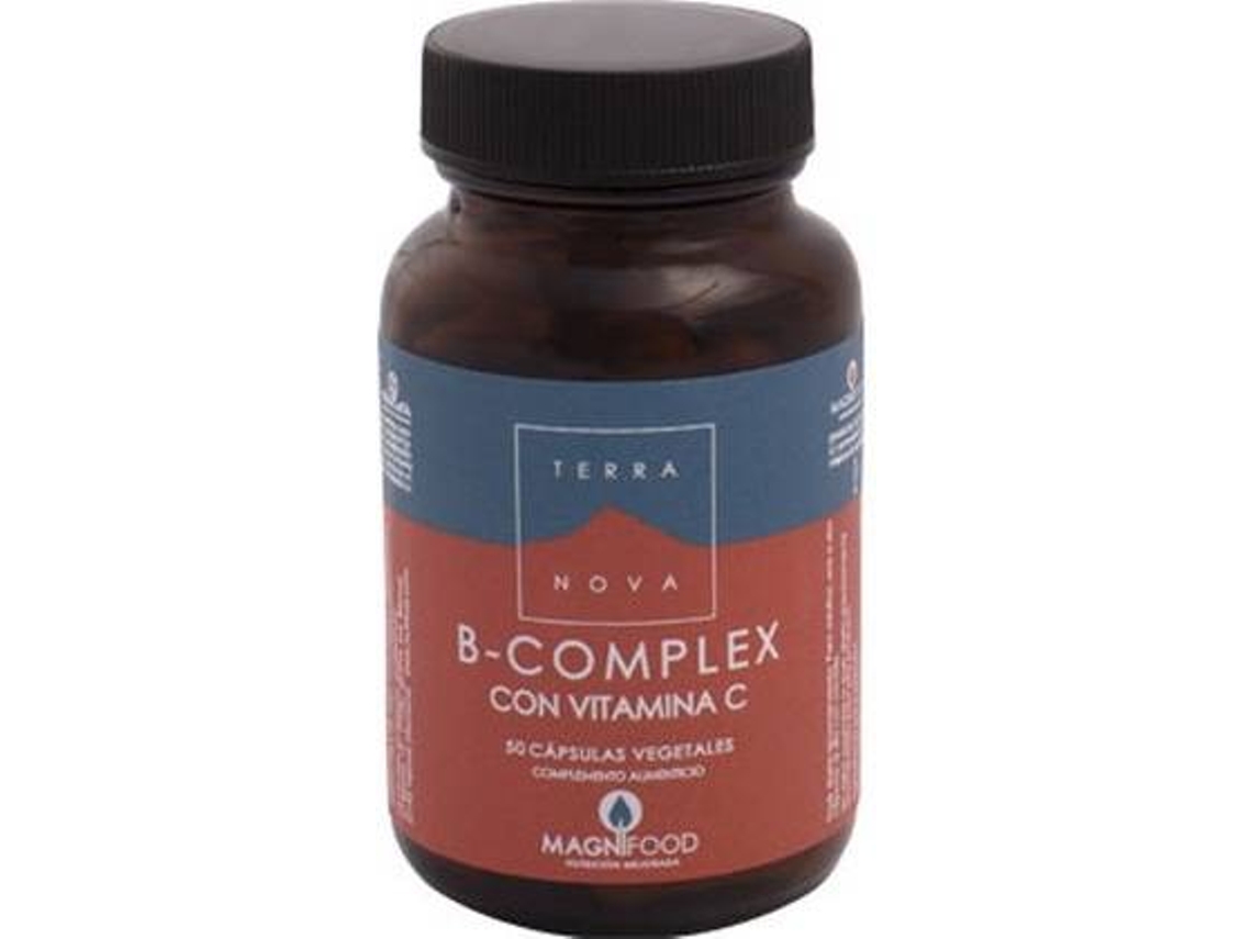 Suplemento Alimentar TERRANOVA B-Complex Com Vitamina C (50 cápsulas ...
