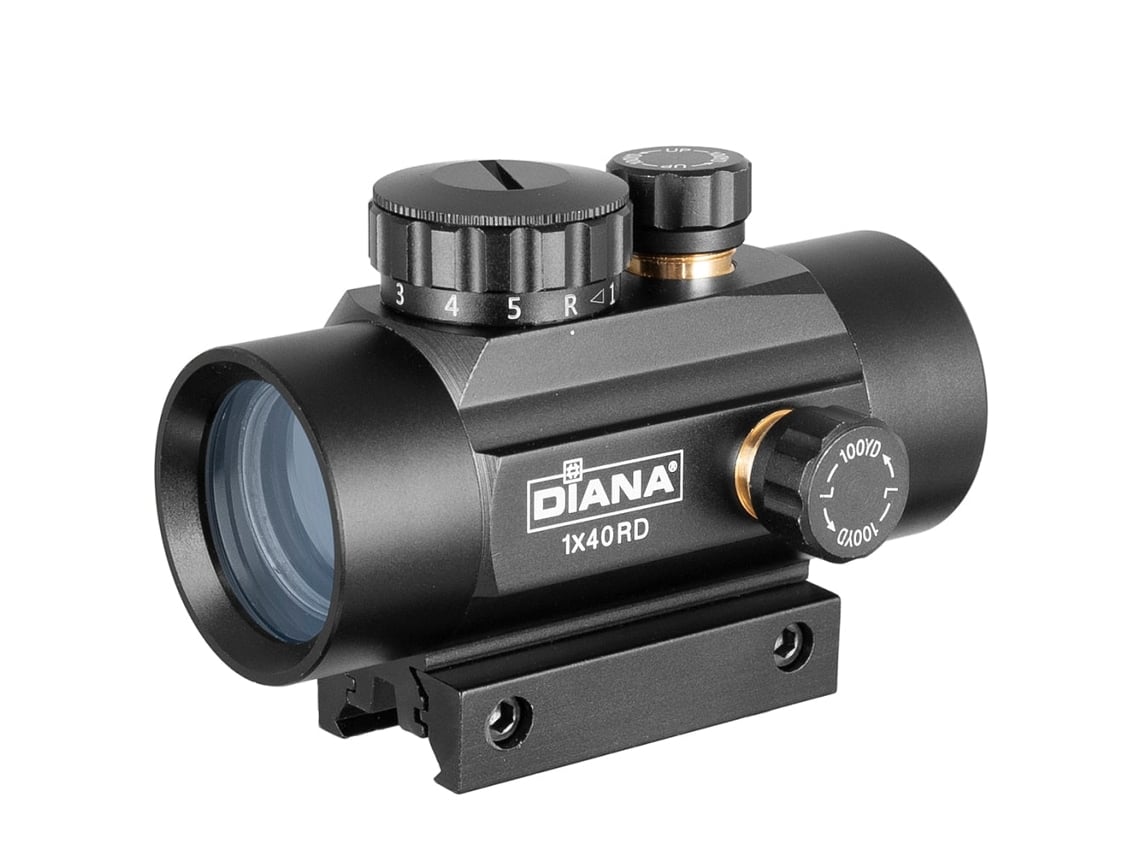 Mira Mira Ponto Verde Vermelho Mira Óptica Tática Riflescópio Fit Rail ...