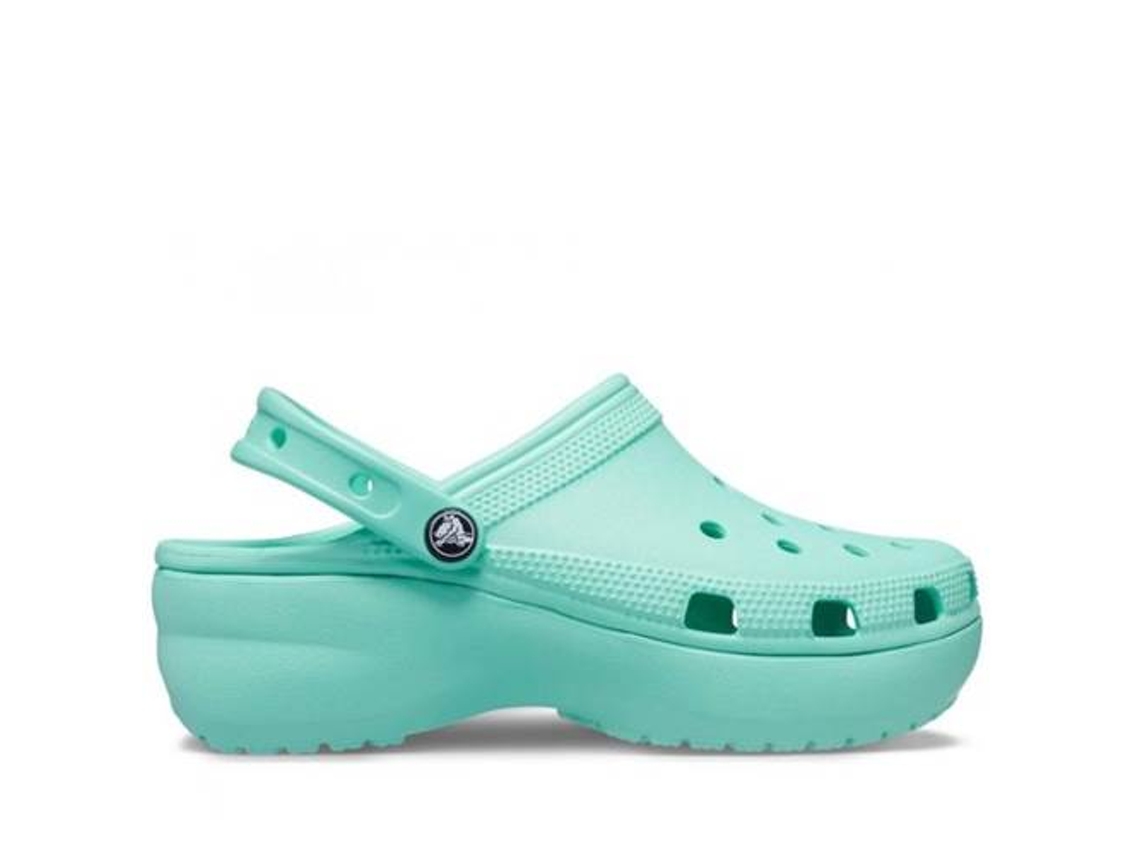 Sandálias Classic Platform Clog CROCS Mulher (Azul-Turquesa - Material ...