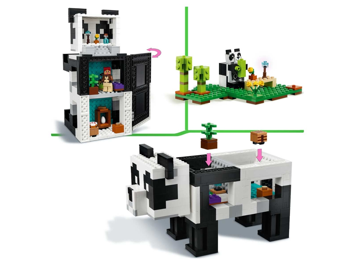 LEGO Minecraft: El Refugo-Panda 21245 (Idade Mínima Recomendada: 8 anos ...