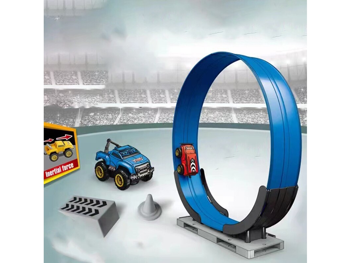 1:64 Scale Electric Double Remote Control Car Racing Track Toy Autorama ...