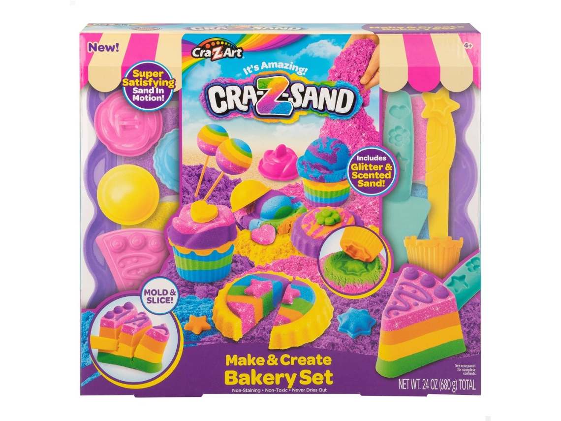 Areia para Brincar CRA-Z-ART Cra-Z-Sand Bakery Set Que Brilha No Escuro ...