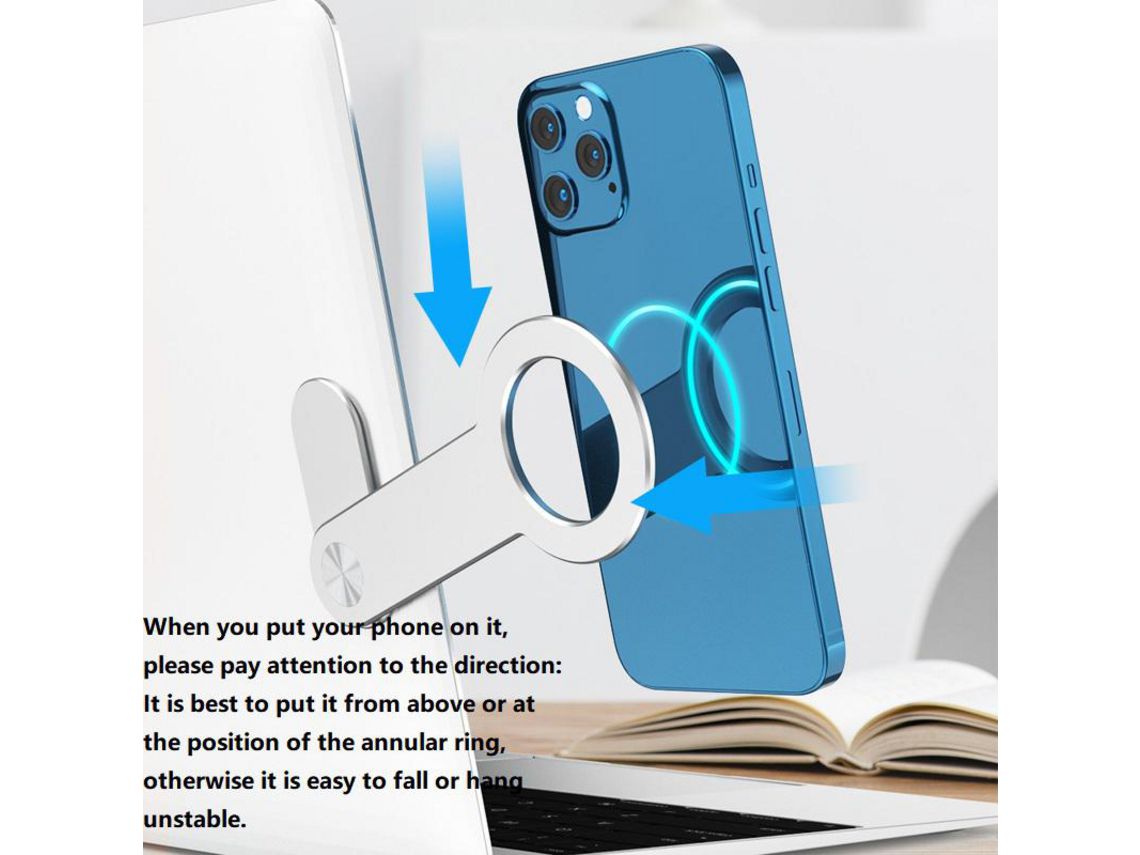 Suporte de Telefone Magnético Suporte de Metal para Laptop Montagem ...