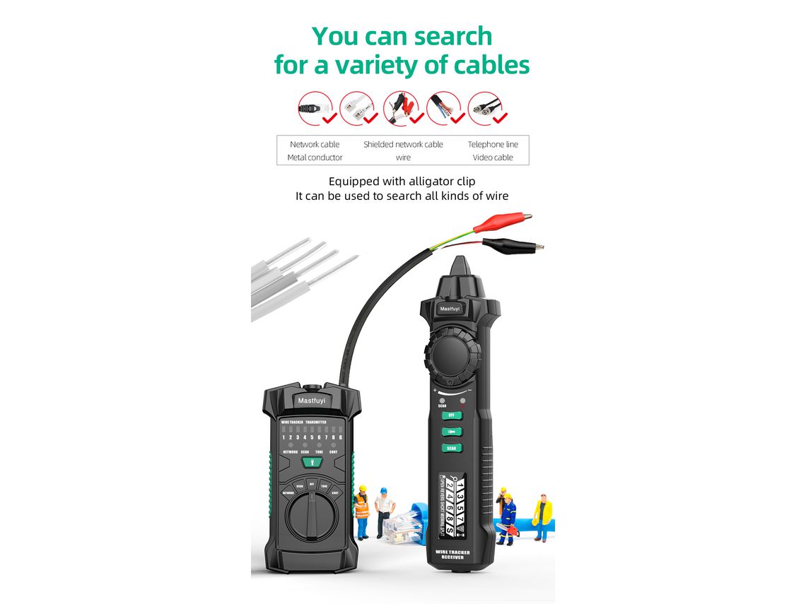 Lcd Cable Tracker Cable Poe Wire Checker Cat5 Cat6 Test Network Tool ...