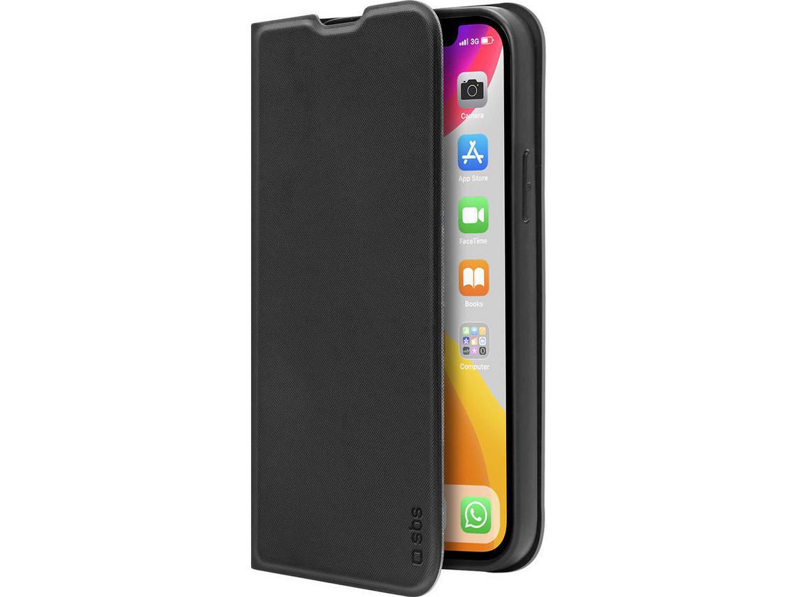 Capa iPhone 12 Mini SBS Tech Book Preto | Worten.pt