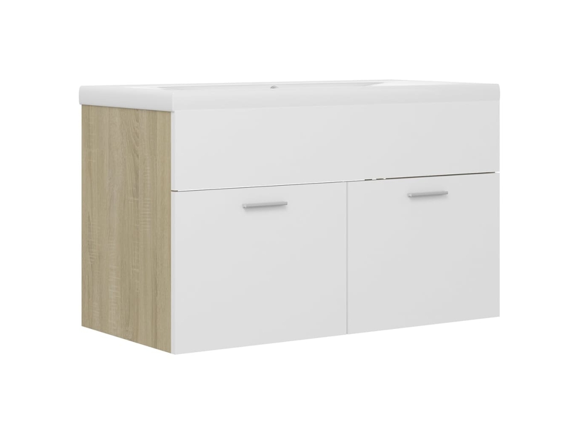 MAISON EXCLUSIVE Armário Lavatório Lavatório Embutido Contrap. Branco e ...