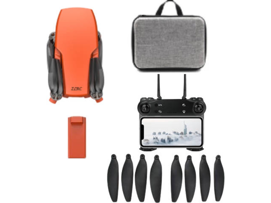 Drone ZLL SG 108 Portable Version (4K - Autonomia: 25 min - Laranja ...