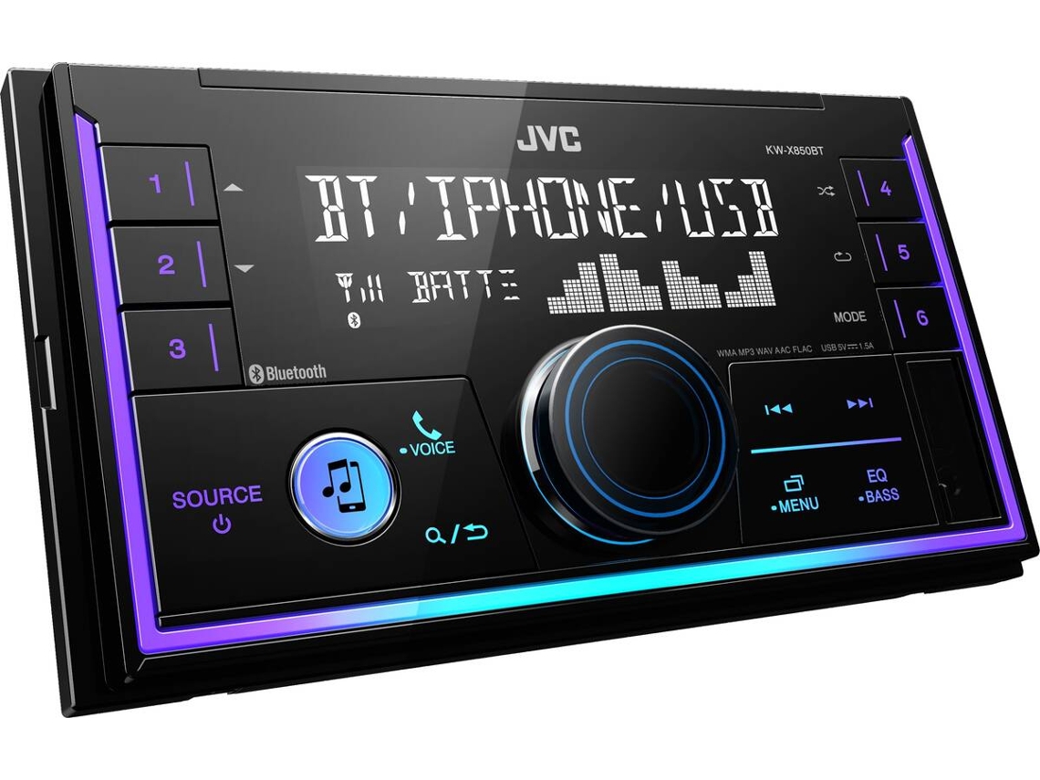 Autorrádio Mult 2DIN JVC BT KWX850BT | Worten.pt