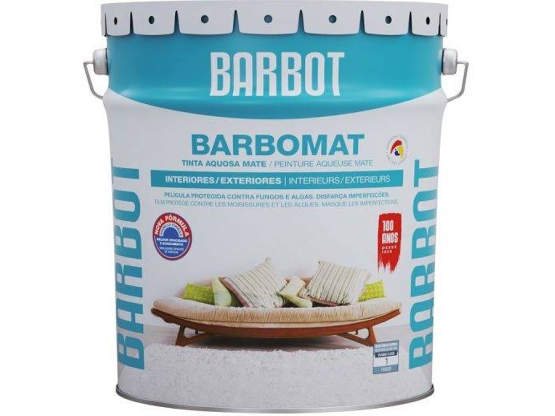 Tinta Aquosa BARBOT Barbomat (Branco - 15 L) | Worten.pt