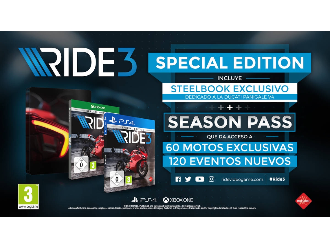 Jogo PS4 Ride 3 (Special Edition) | Worten.pt