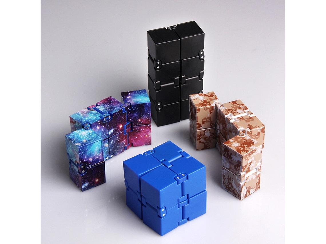 Cubo Infinito Mini Brinquedo Dedo Edc Blocos de Cubo de Alívio de ...