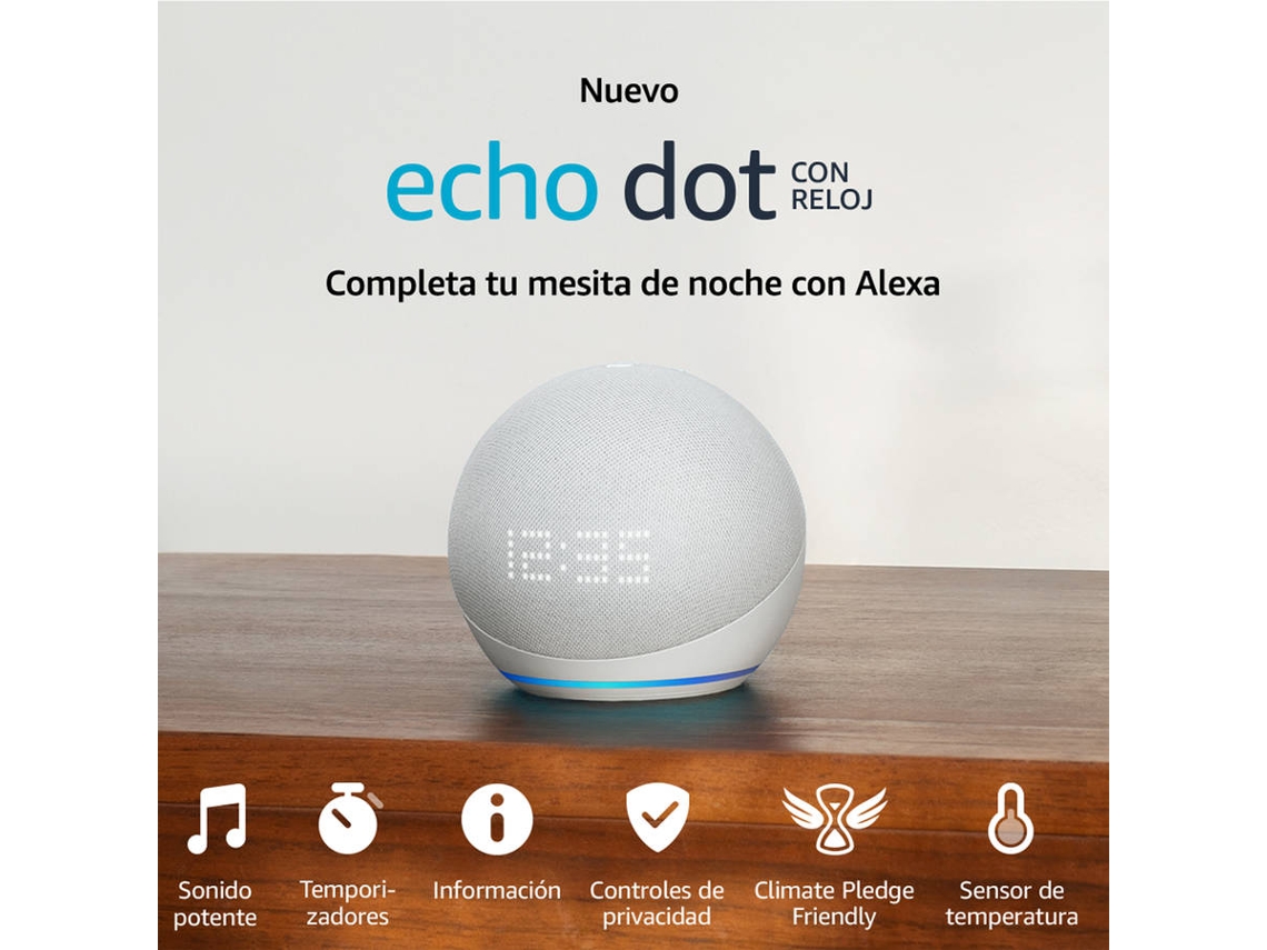 Assistente inteligente ECHO Dot 5 (Alexa - Branco) | Worten.pt