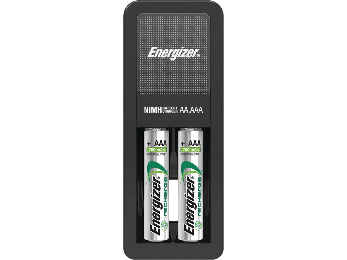 Kit Pilha e Carregador Recarregável ENERGIZER Carreg+2Pilhas AAA700mAh ...