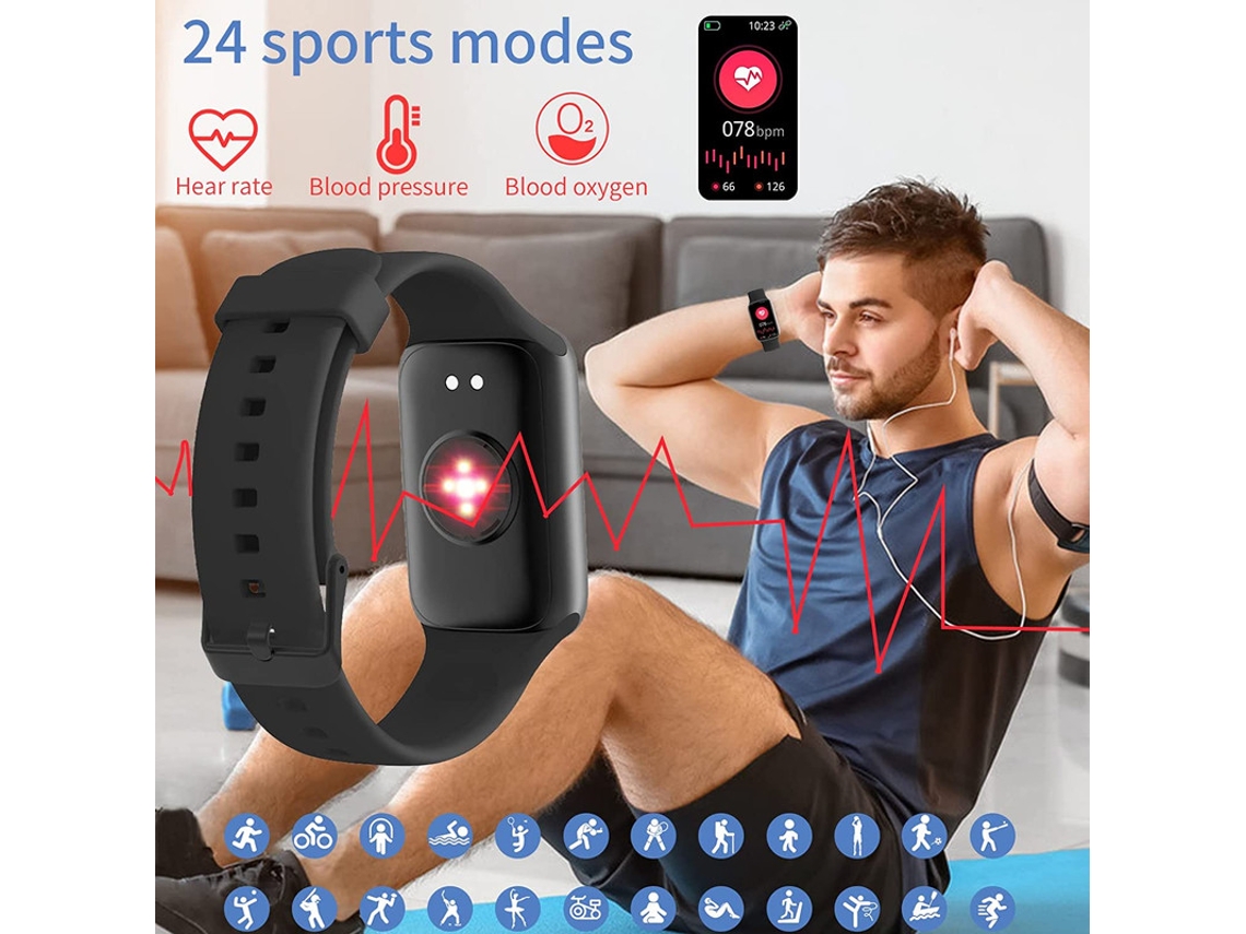 Smartwatch ENZON Ecrã Tátil HD de 1.47'' IP67 À prova de Água com ...