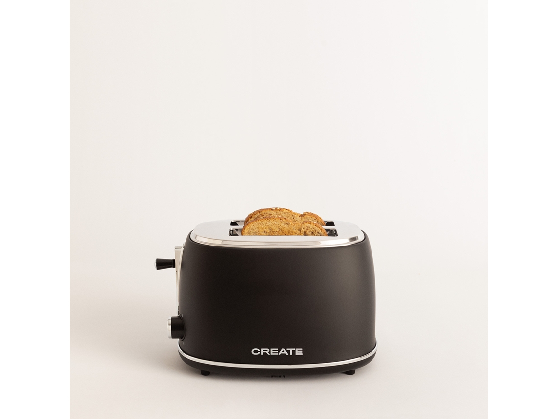 Máquina de Café Manual + Torradeira CREATE Thera Retro Preto | Worten.pt