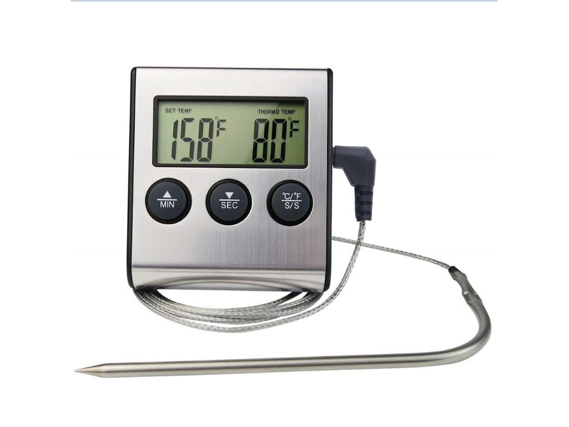 Digital Roast Thermometer 2 In 1 Digital Roasting With Kitchen Clock ...