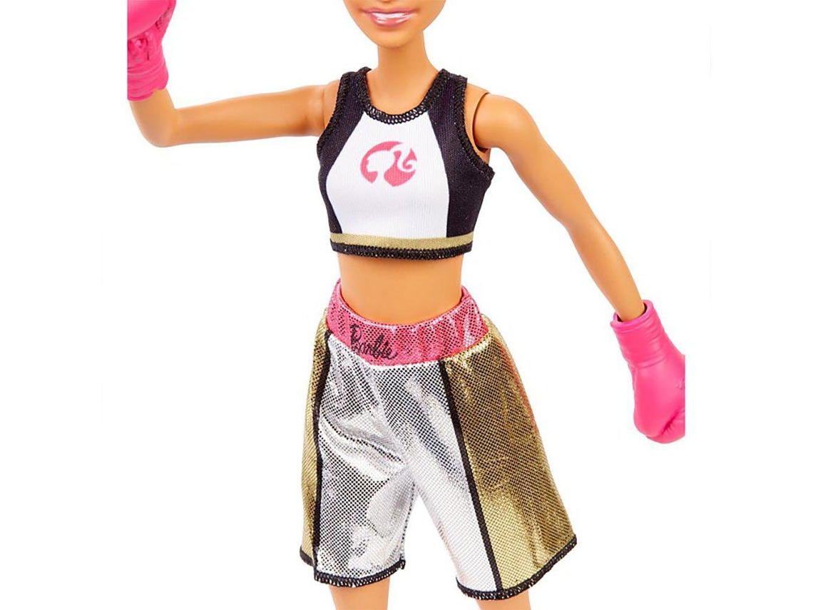 Barbie Boxer Quer Ser Pulso Morena com Luvas a Partir de Boxe Rosa ...