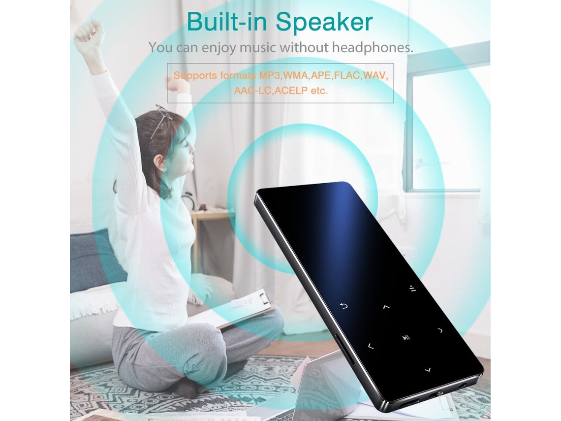 Leitor MP3 SLOWMOOSE bluetooth / 4gb | Worten.pt