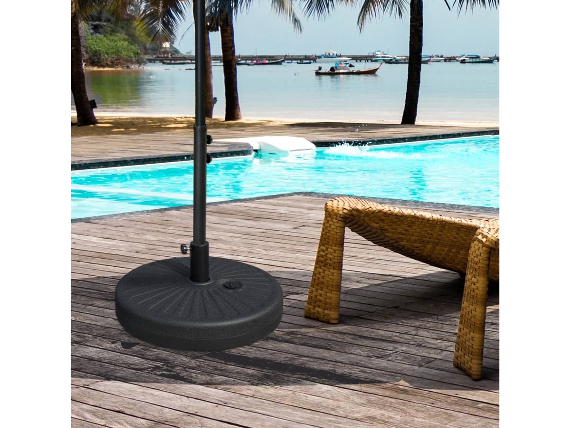 Bases para Guarda-Sol OUTSUNNY 84c-145 (Hdpe - Preto - 51 x 28cm ...