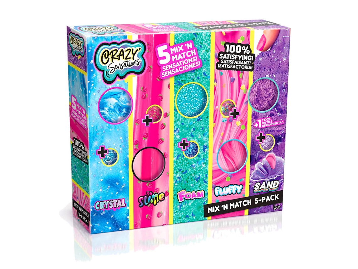 Slime 5 Estilos Texturas e Decoração CANAL TOYS (Idade Mínima ...