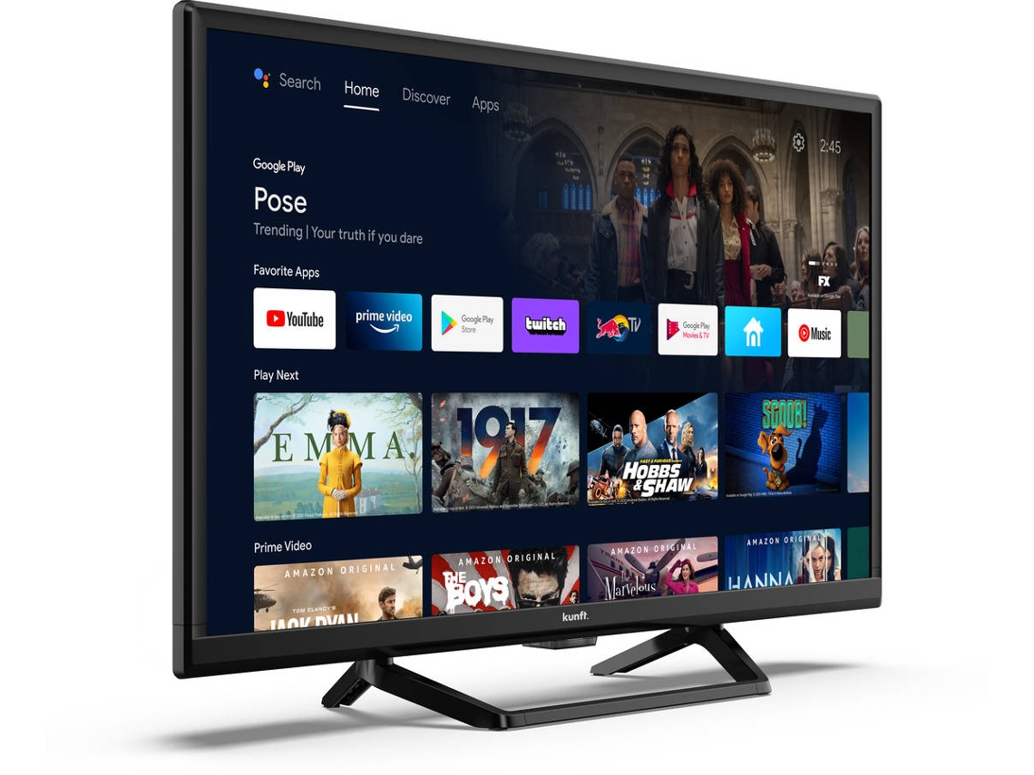 TV KUNFT K8414H24H (LED - 24'' - 61 cm - HD - Android TV) | Worten.pt