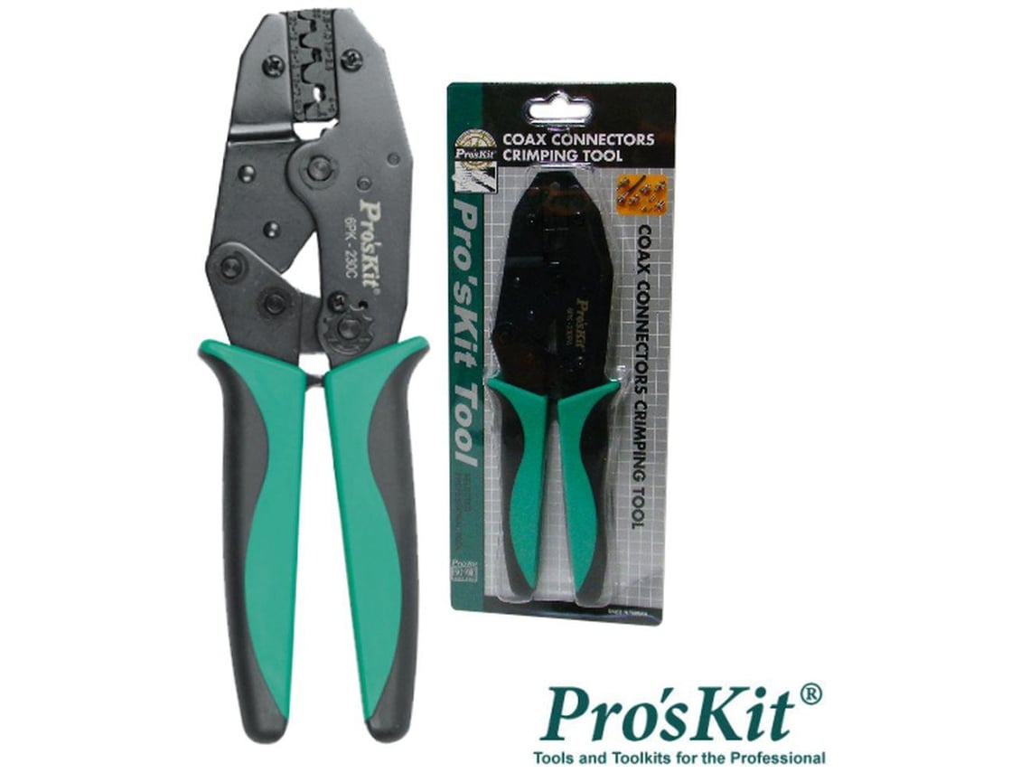 ALICATE DE CRAVAR TERMINAIS NÃO ISOLADOS 220MM PROSKIT | Worten.pt