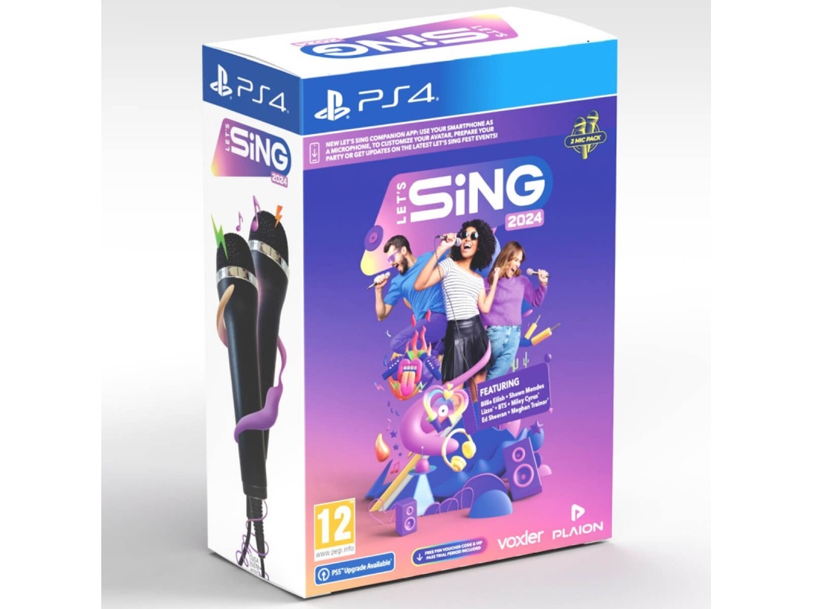 Jogo PS4 Let'S Sing 2024 + 2 Micros | Worten.pt