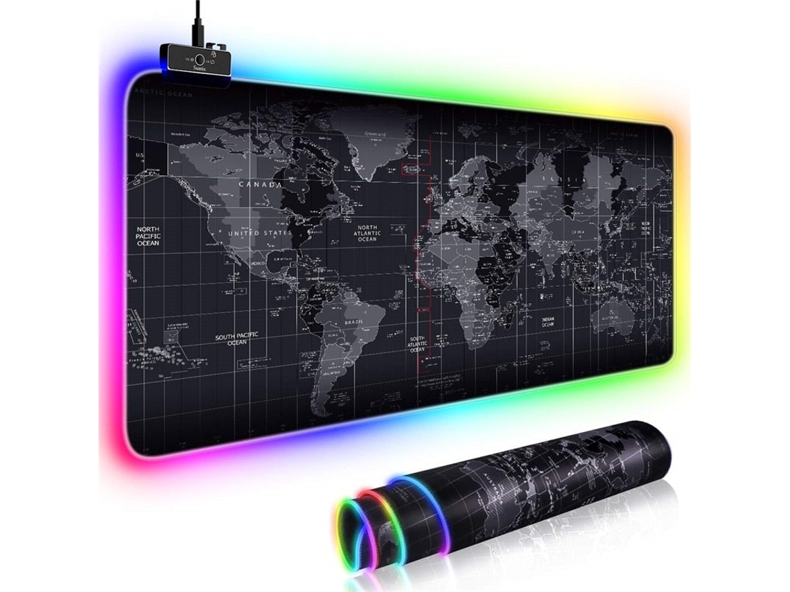 Mouse Pad Grande para Jogos com Mapa Do Velho Mundo SLOWMOOSE ...