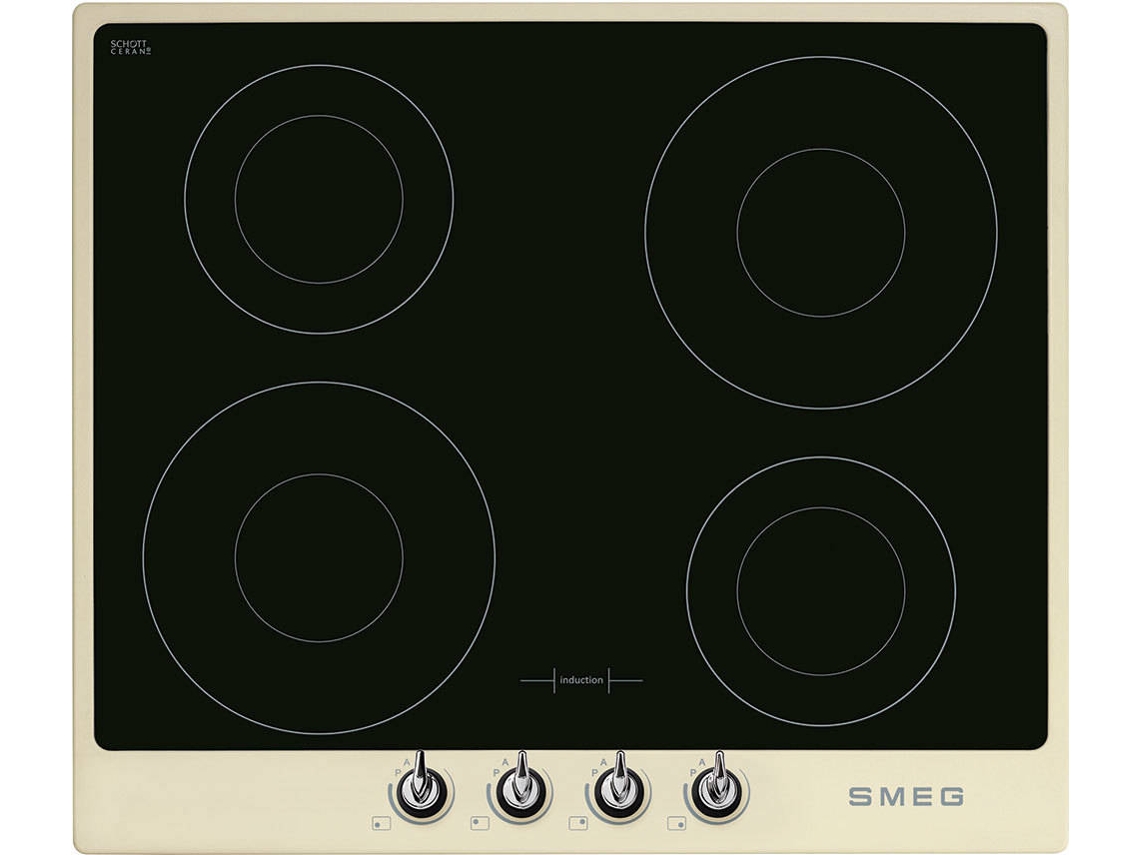 Placa de Indução SMEG Vitoria SI964PM (Elétrica - 59.6 cm - Creme ...