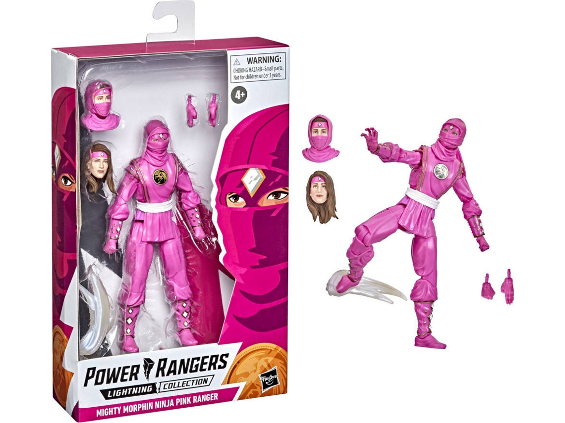 Figura de Brincar HASBRO Prg Lc Ninjetti Pink Ranger Kim (Idade Minima ...
