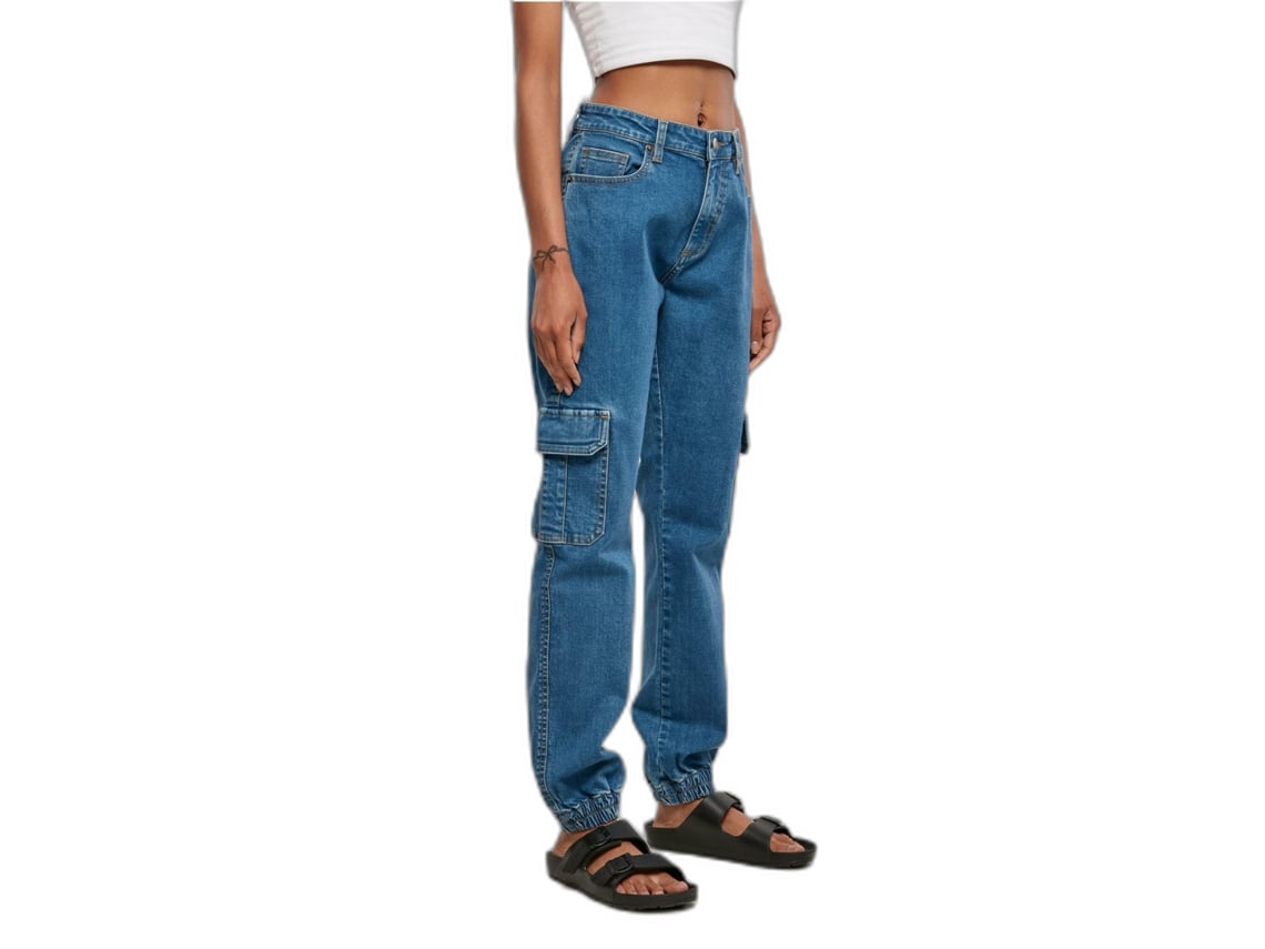 Calças de Carga Femininas Urban Classics Organic Stretch Denim (Tam: 31 ...