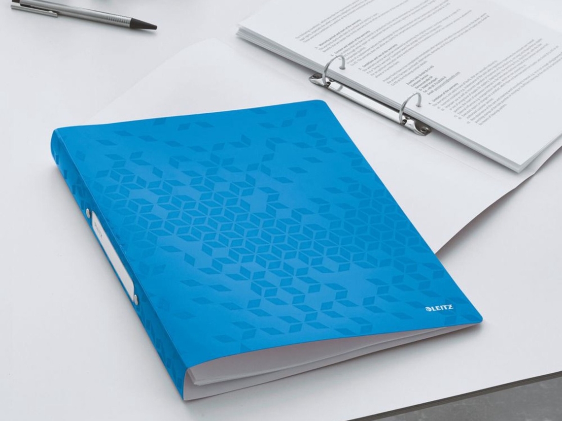 Dossier LEITZ WOW 25 mm Azul (A4 - Capacidade: 190 folhas) | Worten.pt