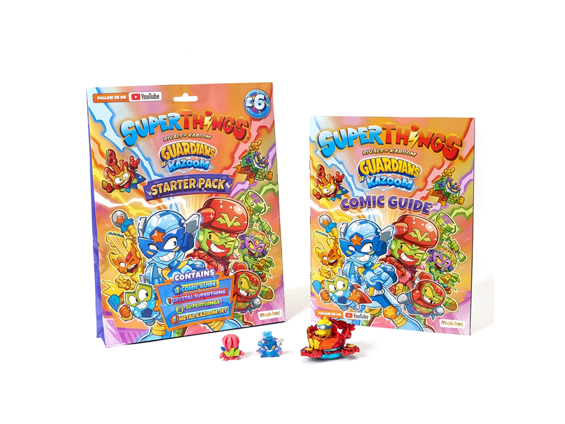 Conjunto de Figuras MAGICBOX Superthings 9 Guardians of Kazoom Starterpack (Idade Mínima: 4 Anos ...