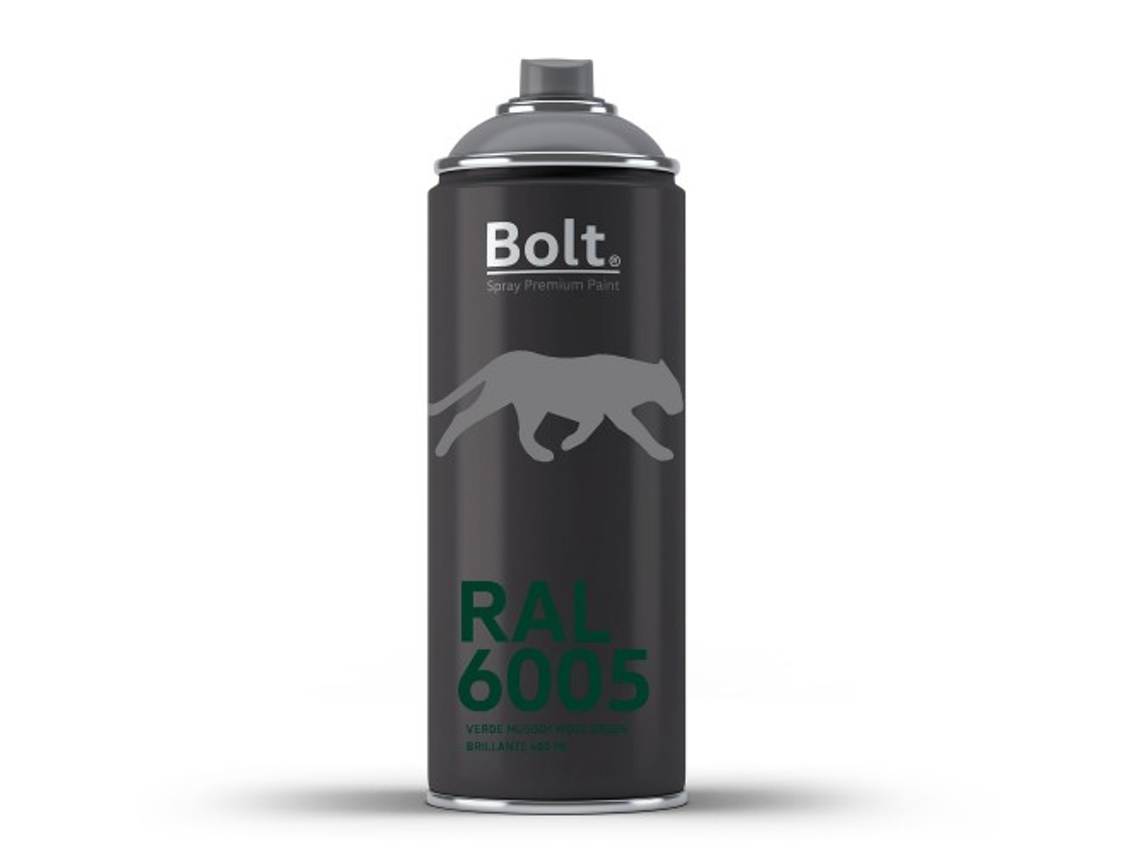 Spray Acrílico Brilhante Bolt Premium Acrílico Ral 400 Ml (Ral 6005 Verde Musgo) | Worten.pt