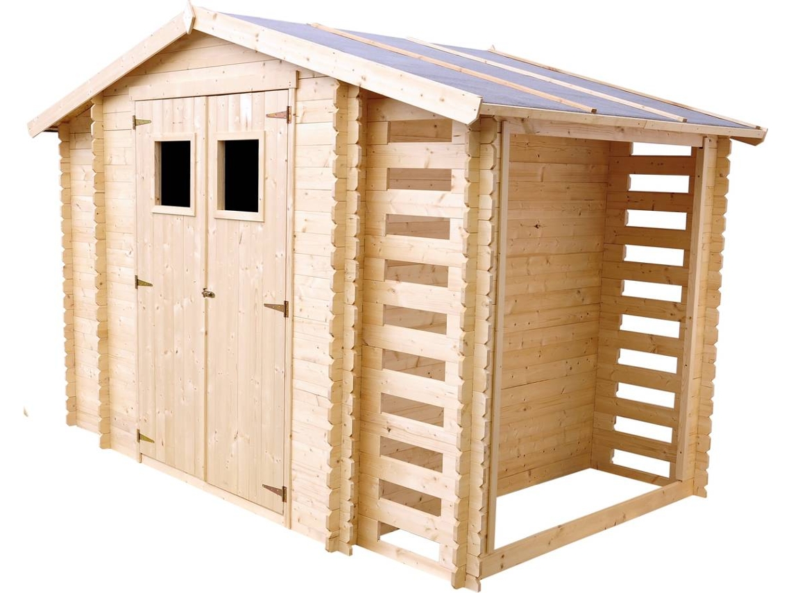 Abrigo de Jardim de Madeira TIMBELA M389 + M389G com Chão (5-41 M² - 218 x 328 x 206 cm) | Worten.pt