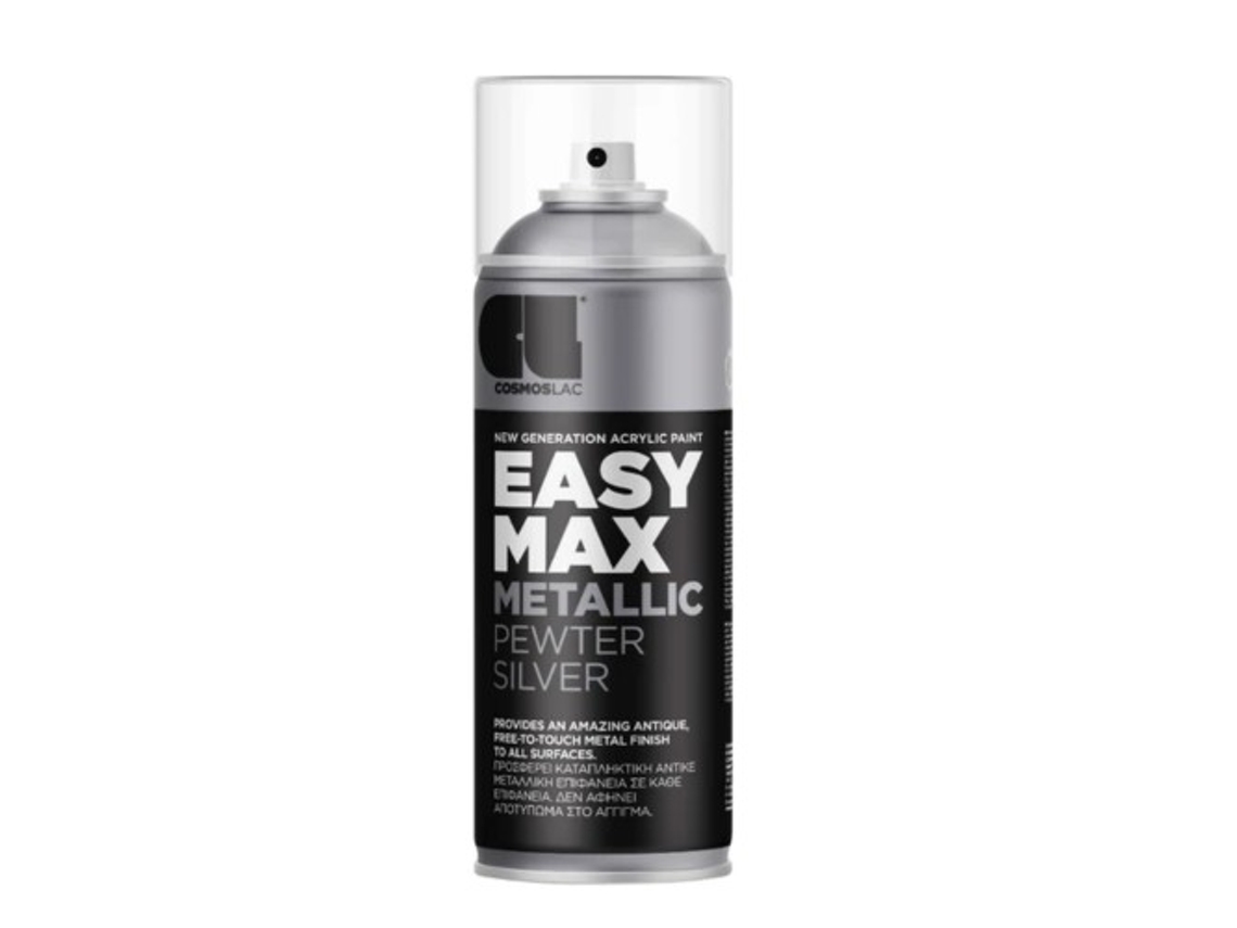 Spray Easy Max Acrílico Metálico Cosmos Lac 400 Ml (Prata 900) | Worten.pt