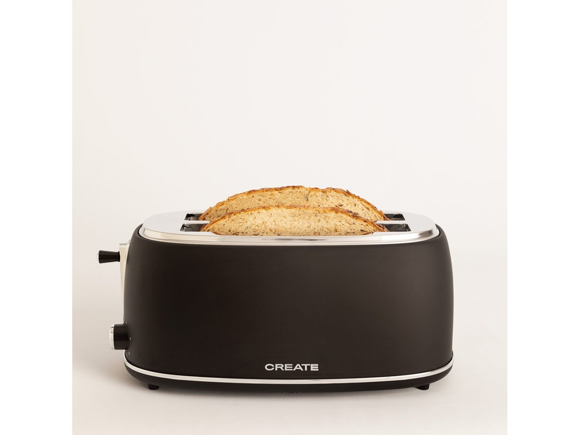 Torradeira CREATE Toast Retro Stylance Xl Preto | Worten.pt